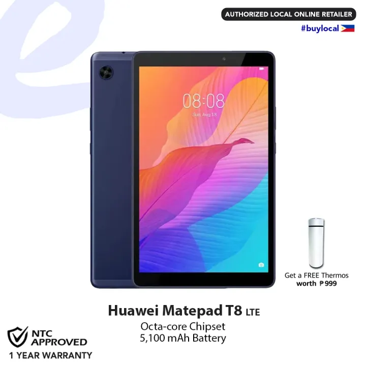 Huawei Matepad T8 LTE | 8 inches LCD Display | 3GB + 32GB Storage ...