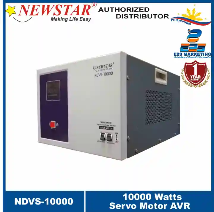 Newstar AVR Servo Motor Type Automatic Voltage Regulator 10000 Watts ...
