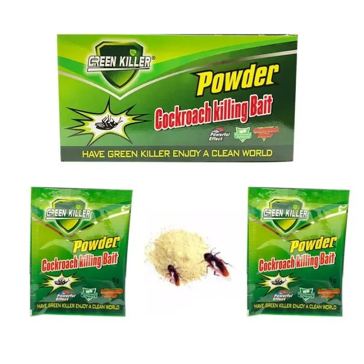 DLMA10/50pcs Green Killer Powder Cockroach Killing Bait pests/insects ...