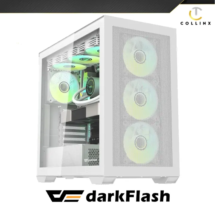 DarkFlash DLX4000 Mesh Case | Tempered Glass Side and Mesh Front Panel | Multiple Motherboard ...