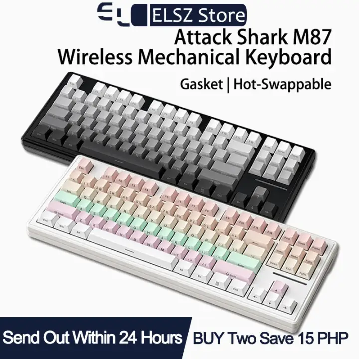 Attack Shark M87 Pro V2 Three-Mode Gaming Mechanical Keyboard Wireless ...