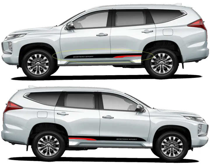 (wellsunny6)Body side decal/sticker for Mitsubishi MONTERO Sport ...