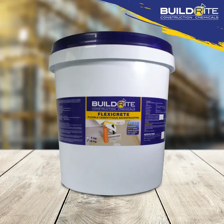 BUILDRITE BLOCKOUT FLEXICRETE Flexible Cementitious Waterproofing 18kg | Lazada PH