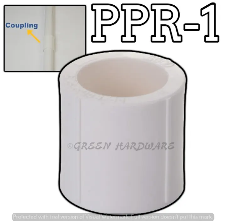 1PCS PPR-1 Coupling (SIZE: 1/2, 3/4, 1"INCH) PPR Fittings Plastic PPR ...