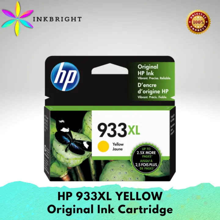 HP 933XL YELLOW ORIGINAL Ink Cartridge ( HP933XL 933 HP933) | Lazada PH