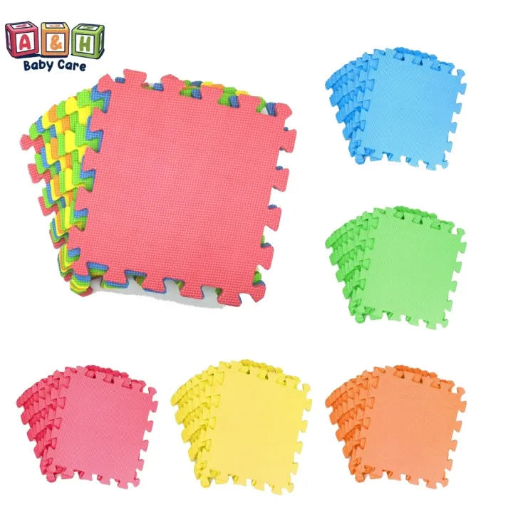 EVA Puzzle mat (10pieces) plain 30x30cm | Lazada PH