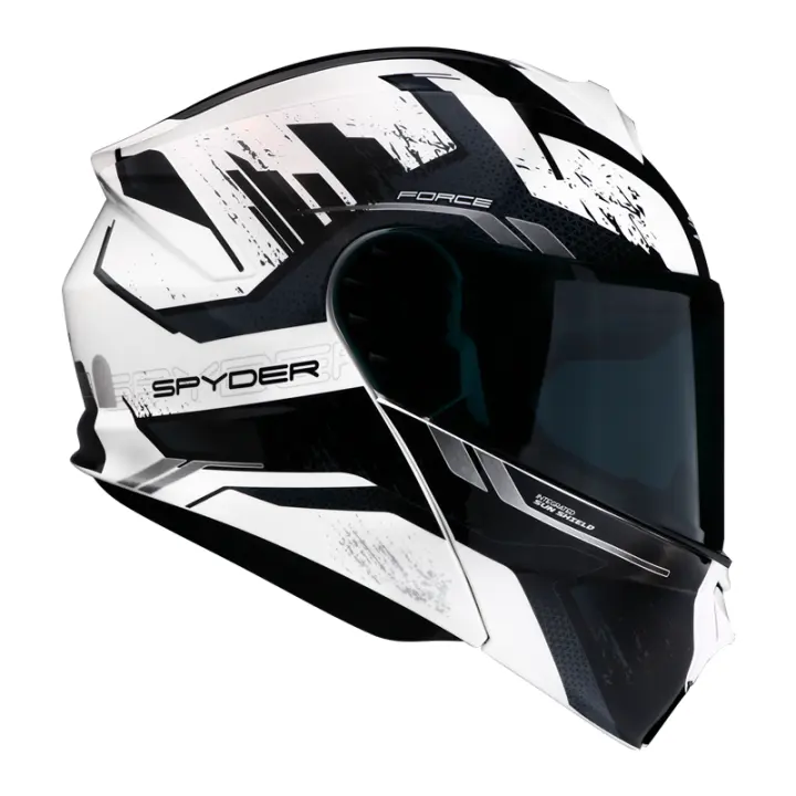 Spyder Force+ GD S5 - NERO Modular Dual Visor Helmet (FREE Clear Visor ...
