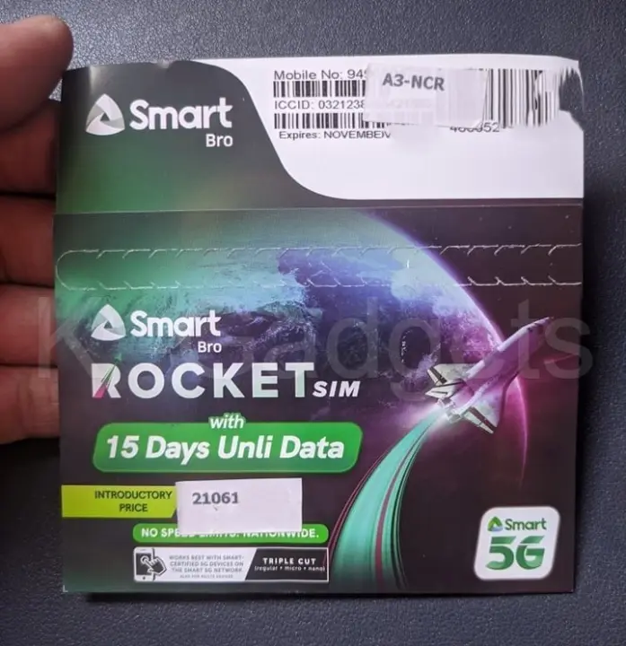 Smart Rocket SIM / Smart 5G Sim - with Free Text/Call // 20GB // UNLI-DATA valid for 15/30days ...
