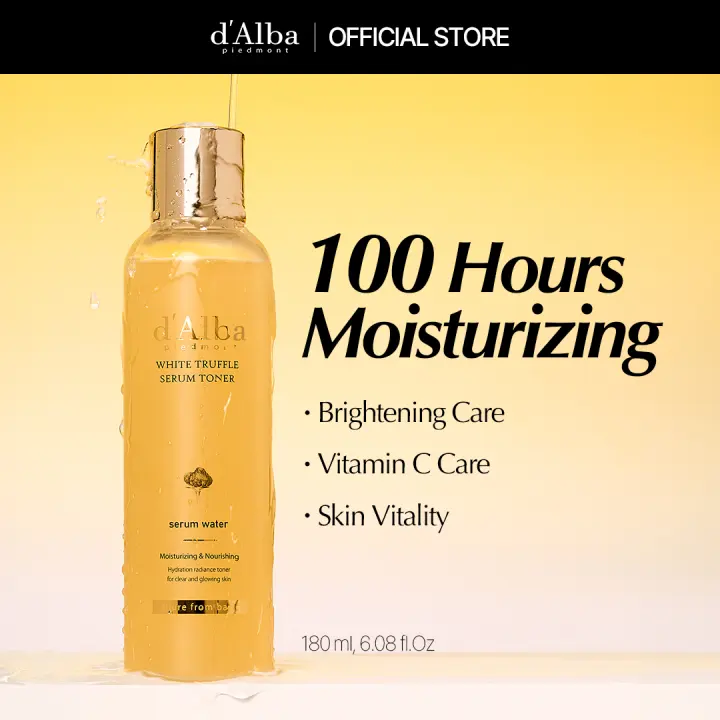 [D'ALBA OFFICIAL] Italian White Truffle Moisturizing Serum Toner 180ml | Lazada PH