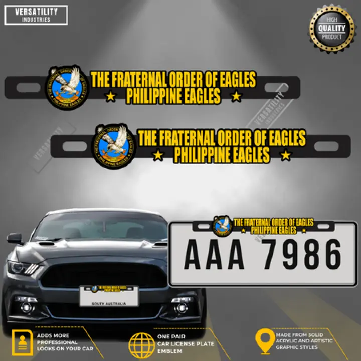 The Fraternal Order of Eagles Car License Plate Emblem Accessories 1 ...