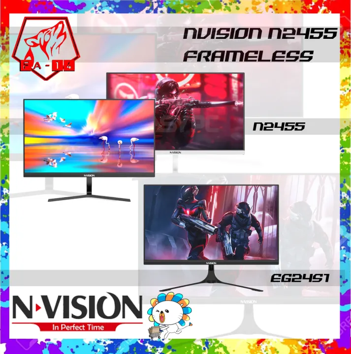 GAMING MONITOR NVISION/ 24 INCHES GAMING MONITOR / LED FULL HD / 75HZ ...