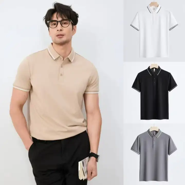 Kinwoo T570 Casual Style Polo Shirt Short Sleeve Polo Shirt For Men ...