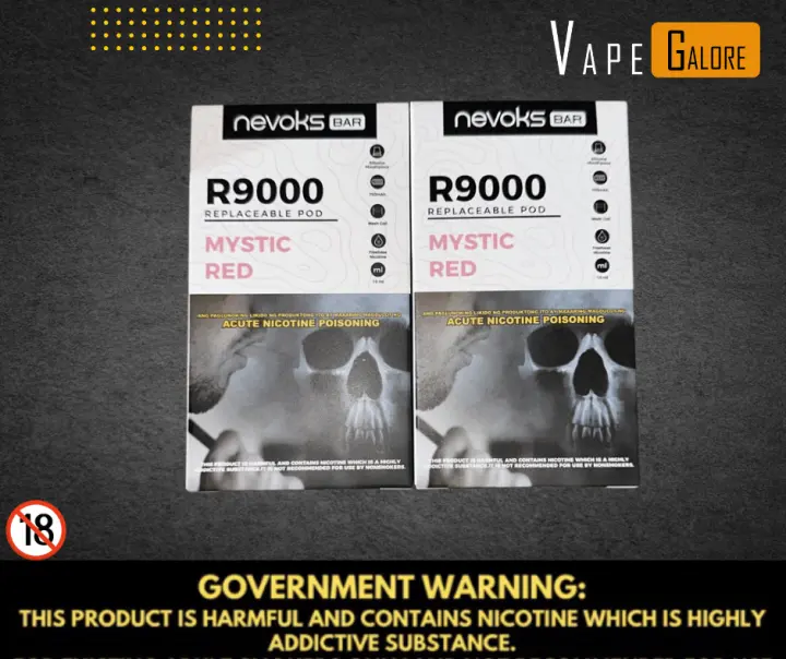 Nevoks R9000 Pre Filled Pod and Battery Disposable Vape | Lazada PH