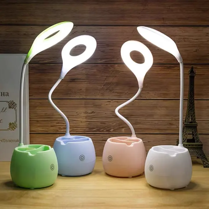 Multifunction Lamp Shade for Study Table Bedroom LED Light Rechargeable ...