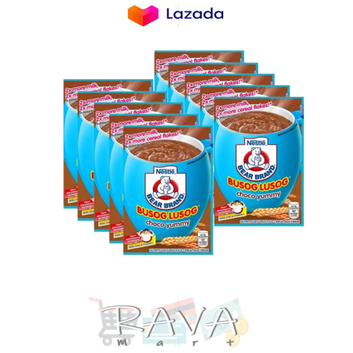 Bear Brand Busog Lusog Choco Yummy or Milky Yummy 28g x 10 | Lazada PH