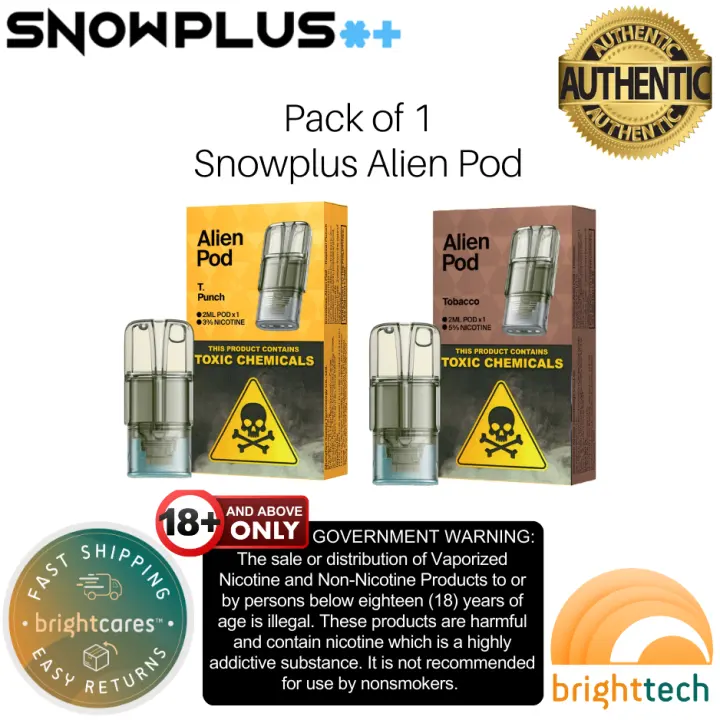 Snowplus Alien Pod Legit Pack of 1 All Flavors Compatible with Alien ... Snowplus Alien Pod Legit Pack of 1 All Flavors Compatible with Alien ...