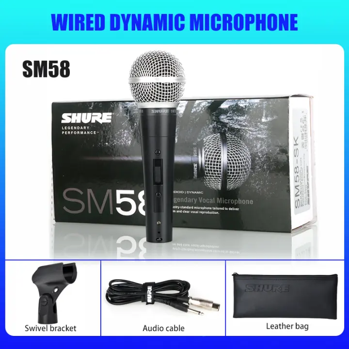 SHURE SM58 original Professional Vocal Cardiodid Handheld Dynamic Wired Microphone for Live ...