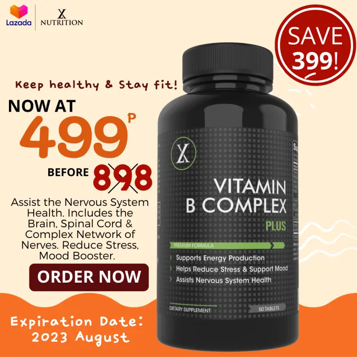 Vitamin B Complex - (B12, B1, B2, B3, B5, B6, B7, B9, Folic Acid ...