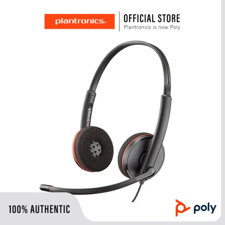Plantronics Blackwire C3220 Noise Reduction USB-A On-Ear Wired Headset ...
