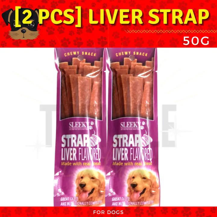 [2 PACKS] Sleeky Liver Strap Chewy Snack for a Great Tasting and ...