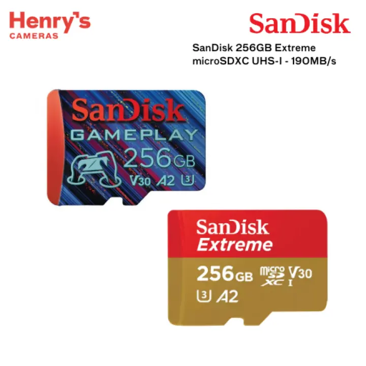 SANDISK 256GB GAMEPLAY MICRO SD C10 - Henry's Cameras PH | Lazada PH