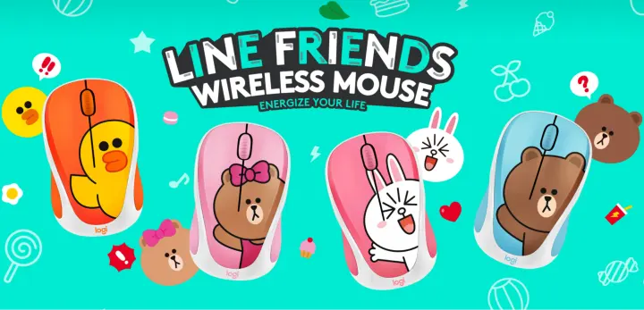Logitech LINE Friends Wireless Mouse | Lazada PH