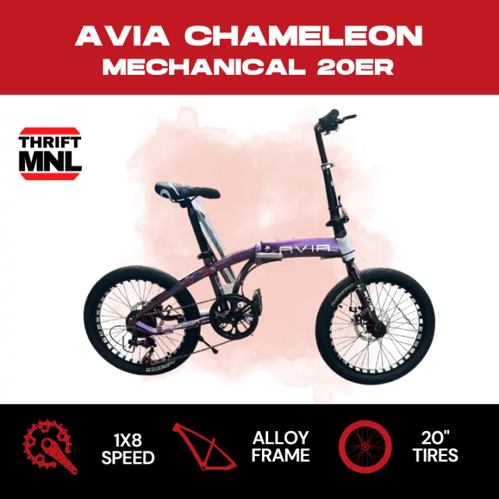 Thrift MNL | AVIA CHAMELEON 1X8 20ER ALLOY FOLDING BIKE | Lazada PH