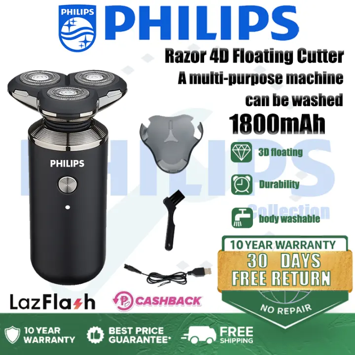 PHILIPS electric floating three-head shaver quick charge waterproof ...