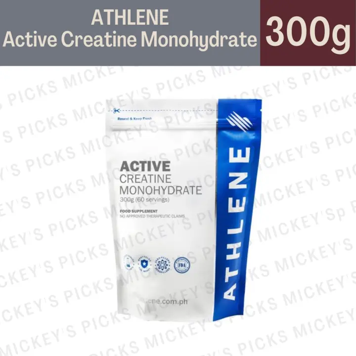 Athlene ACTIVE Creatine Monohydrate 300g (60 servings) | Lazada PH