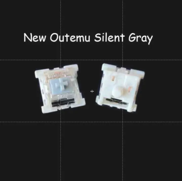 Outemu Silent White Grey Switch คีย์บอร์ดเครื่องกล MX หอพักเงียบเงียบ ...