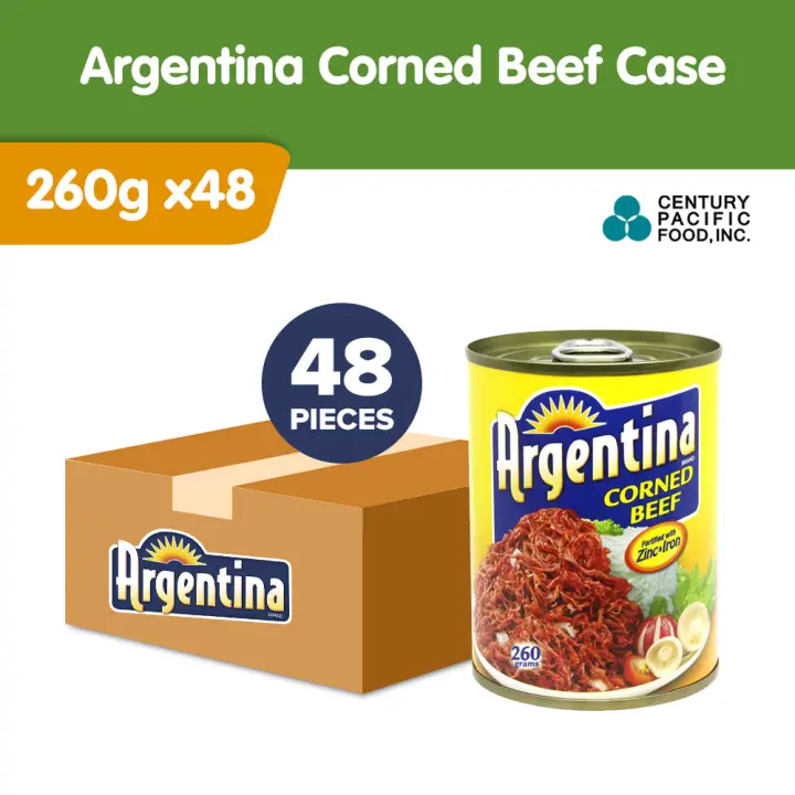 Argentina Corned Beef 260g (Case of 48pcs) - 100% Pure Beef, High ...