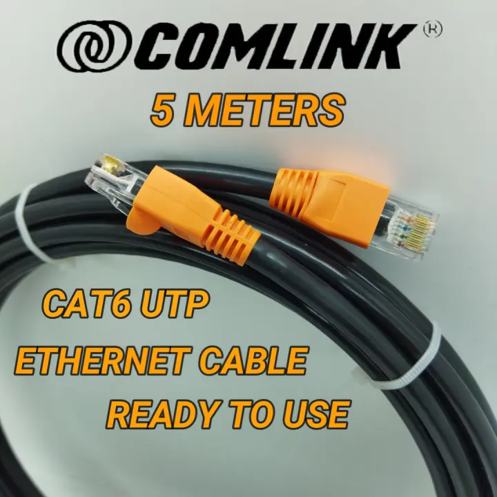 5M CAT6 Lan Cable 5 Meters COMLINK Outdoor UTP Ethernet Patch Cable ...