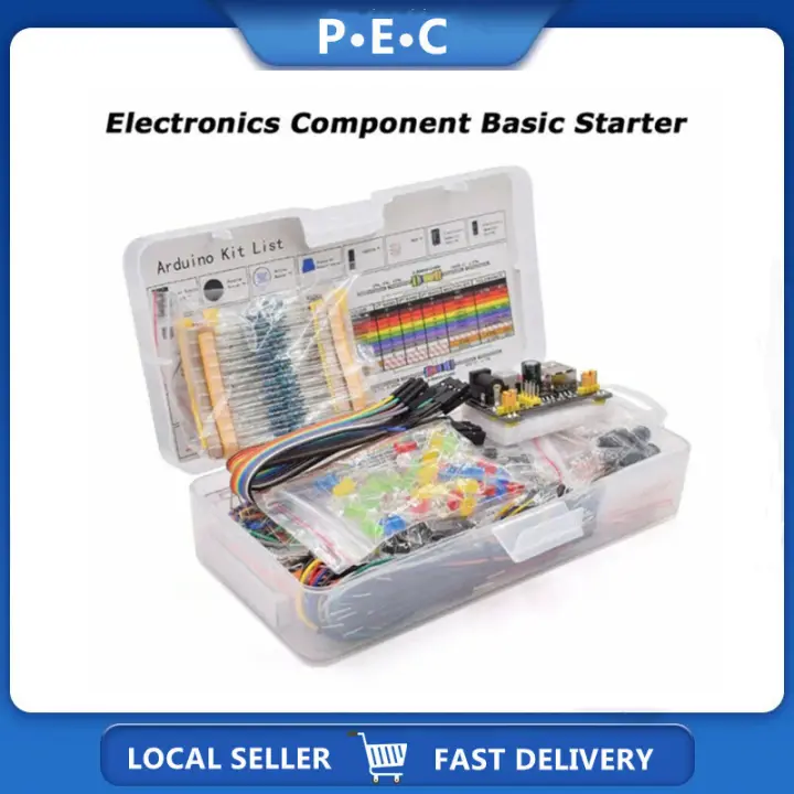 Arduino Uno Basic Beginners Electronics Starter Kit Set Contains Uno
