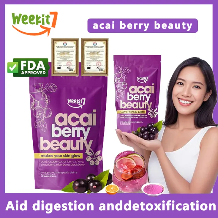Weekit7 Acai Berry Powder Organic Mixed Berry FDA Approved Healthy ...