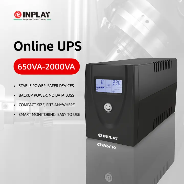 Inplay UPS 650VA 1000VA 2000VA 3000VA With AVR Uninterruptible Power ...