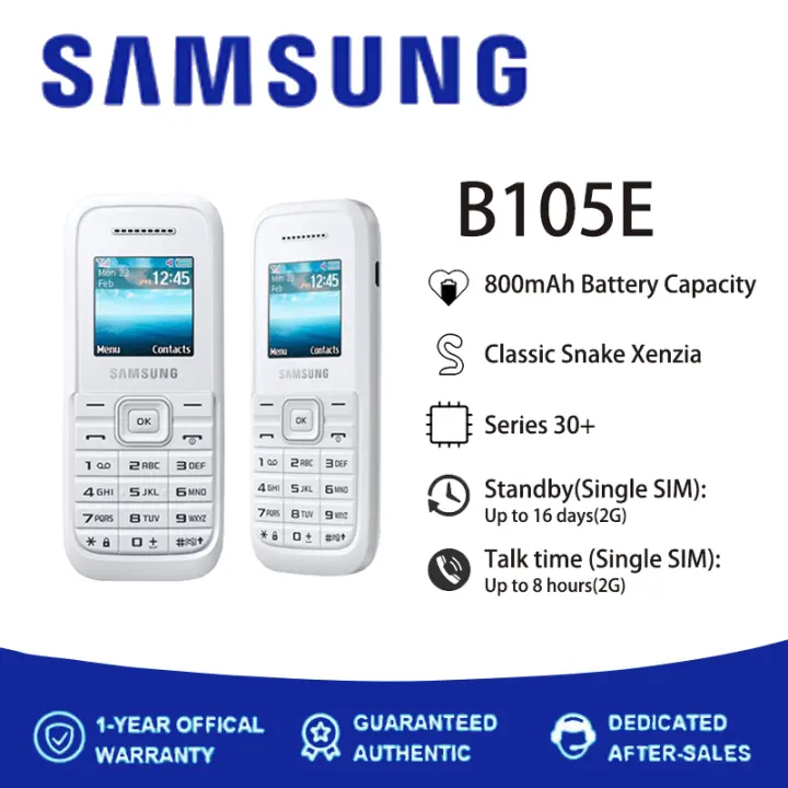 Original SAMSUNG B105E Keypad Phone Original Backup cellphone Single ...
