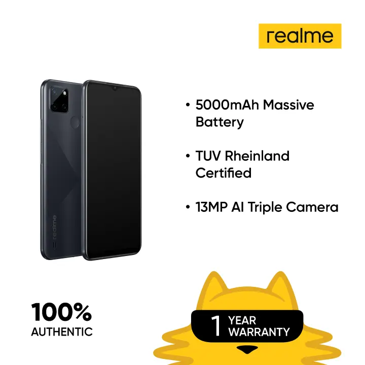 realme C21-Y 4GB+64GB | 5000mAh Massive Battery | 13MP AI Triple Camera ...