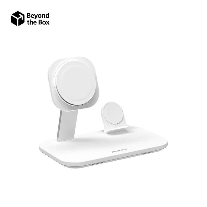 Momax Q.Mag Pro 3 3-in-1 MagSafe Wireless Charging Stand - White ...