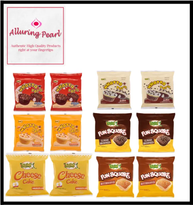 Lemon Square Assorted Bundle Cheese Cake/Whatta Tops/Fun Square (12 ...