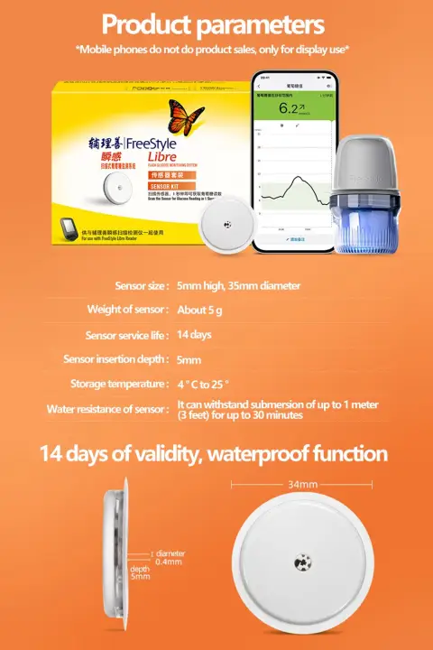 Freestyle Libre Sensor Tester 24H Continuous Blood Glucose Monitor ...