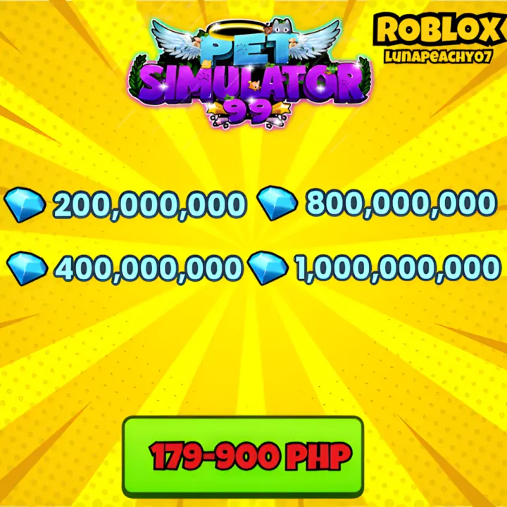 Pet Simulator 99 Ps99 Petsim99 Gems Roblox robux gamecard Gems Mid Tier | Lazada PH