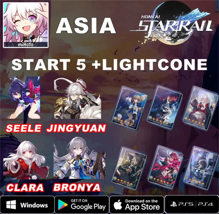 Honkai Star Rail 5 stars+LightCone Anime Id Pvc Cards Photocard Figure ...