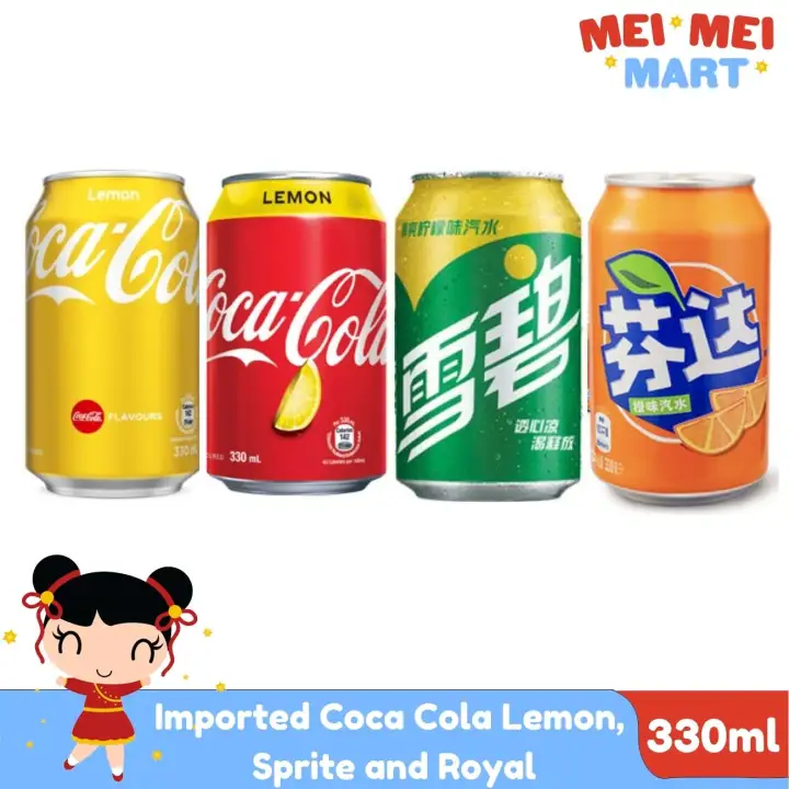 [HK] Import Coca Cola Coke Lemon Chinese Sprite Coke Fanta 330mL ...