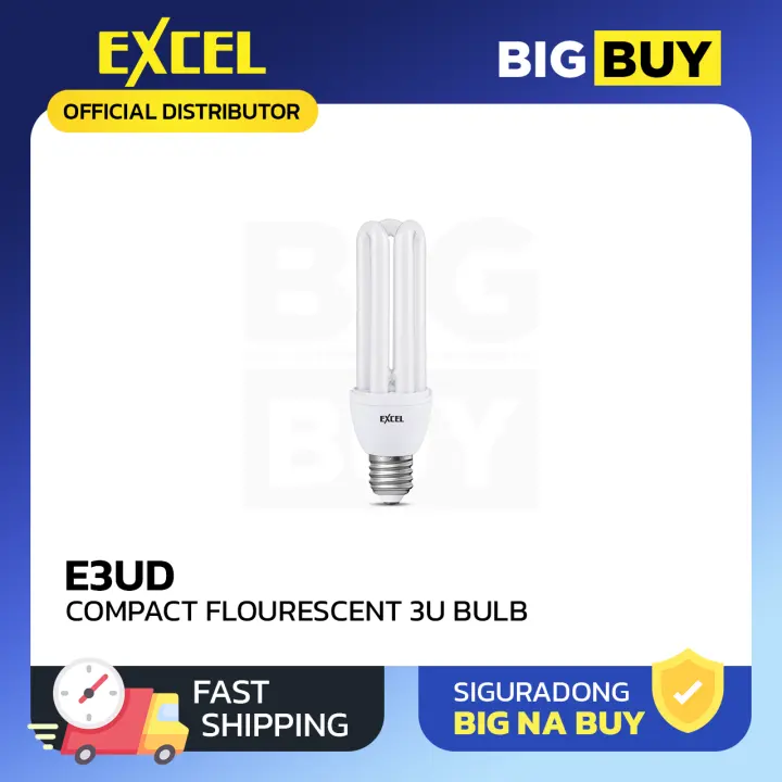 Excel Compact Fluorescent 3U Bulb - 16W - Daylight | Lazada PH