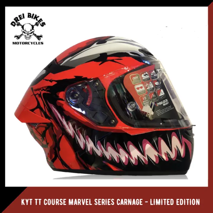 KYT TT COURSE MARVEL SERIES CARNAGE - LIMITED EDITION | Lazada PH