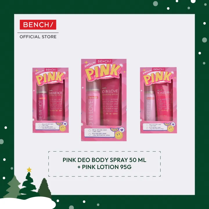 BENCH- PIC0316 Pink Deo Body Spray 50ml + Pink Lotion 95g | Lazada PH