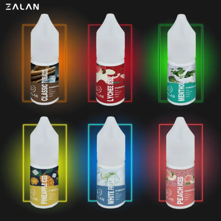 ZALAN Relx 10ml MentholNic Salt Juice Vape Pods Vape Juice Enjoy The ...