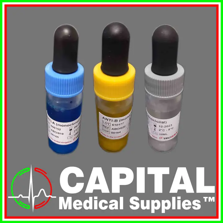 Blood Typing Sera, Anti A & B Anti D Monoclonal ABO Blood Grouping ...