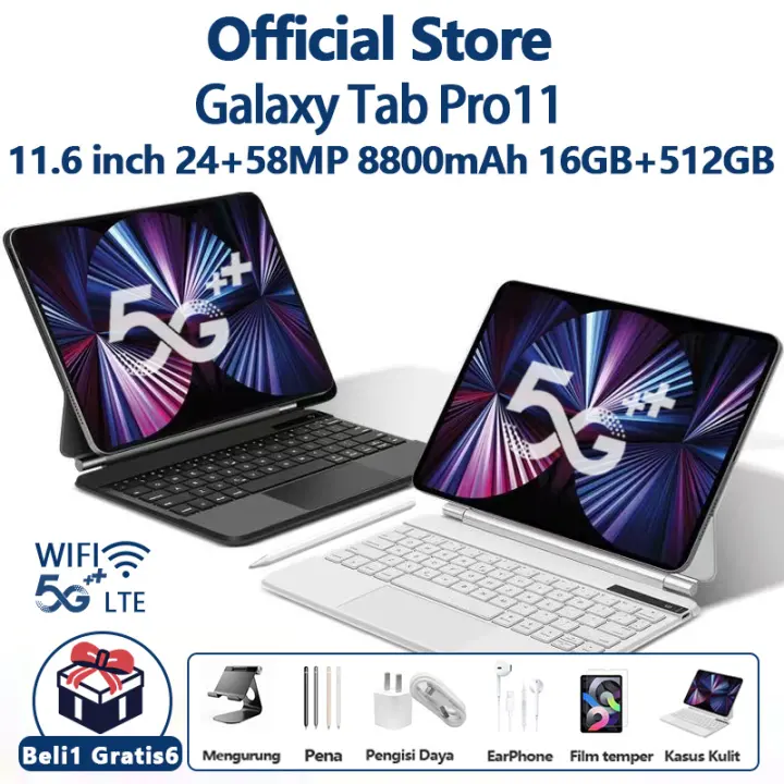 【Buy 1 Free 6】Original PC Tablet New Galaxy Tab Pro11 5G 16GB + 512GB ...