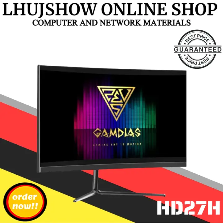 GAMDIAS ATLAS HD27H 27INCHES 240Hz GAMING CURVE MONITOR | Lazada PH